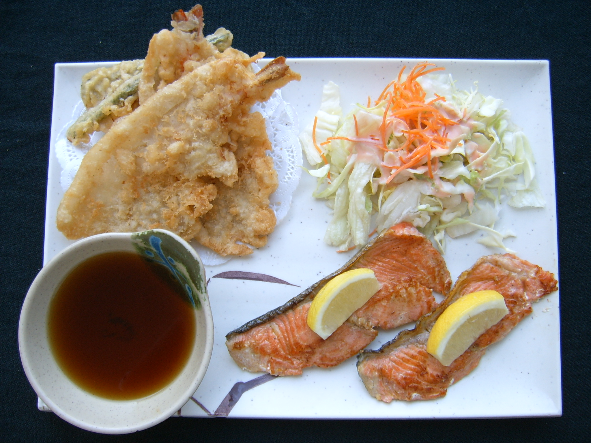 18. TERIYAKI SALMON & TEMPURA - Sakura of Tokyo